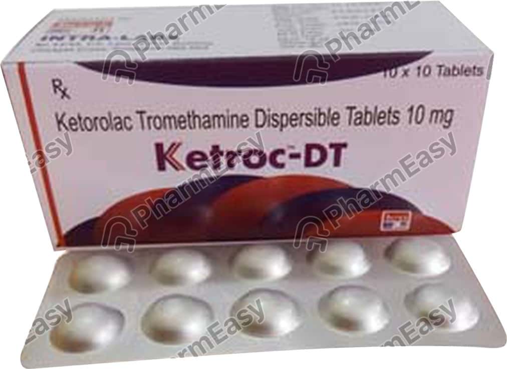Ketroc Dt 10 MG Tablet (10): Uses, Side Effects, Price & Dosage | PharmEasy