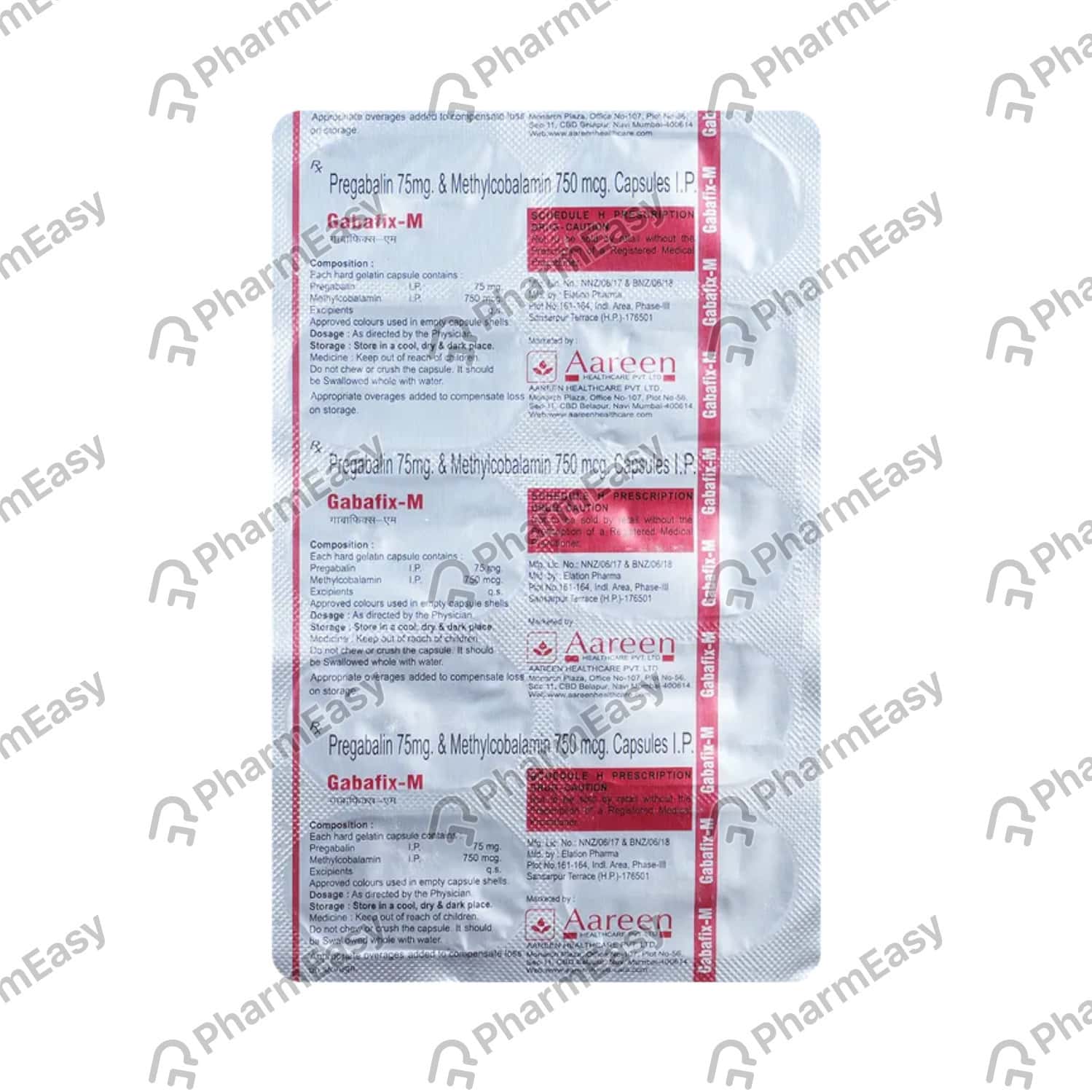 Buy Gabafix M Strip Of 10 Capsules Online at Flat 15% OFF | PharmEasy