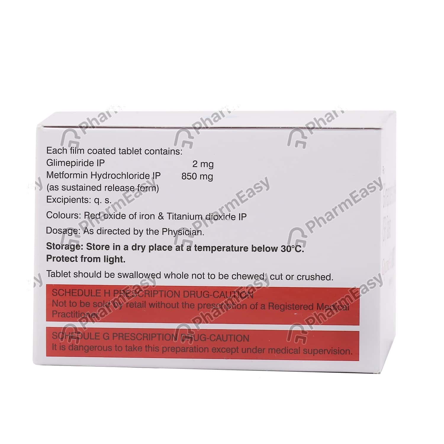 Glycomet Gp 2/850mg Tab 10`S - Uses, Side Effects, Dosage, Composition ...