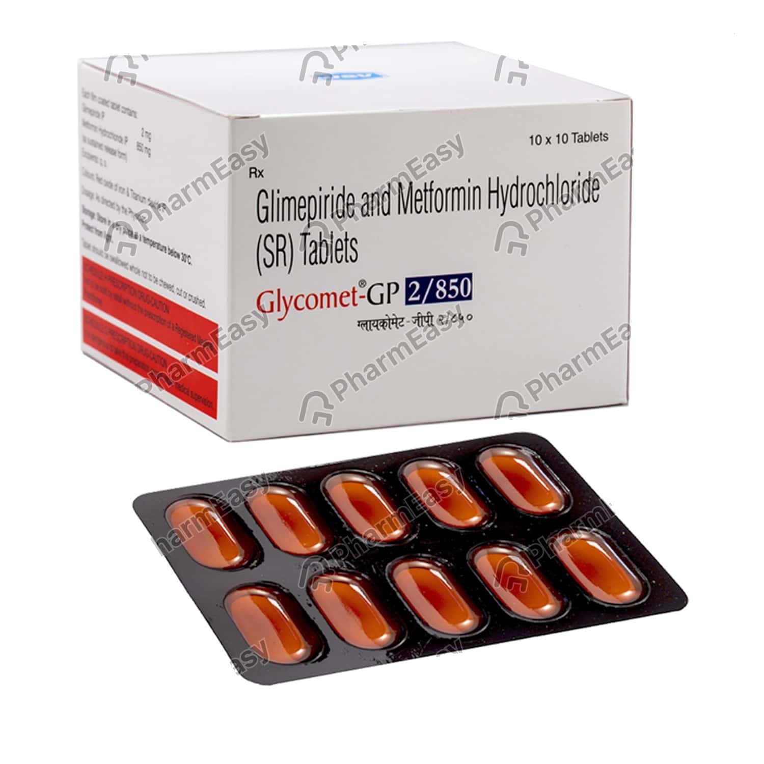 Glycomet Gp 2/850mg Tab 10`S - Uses, Side Effects, Dosage, Composition ...