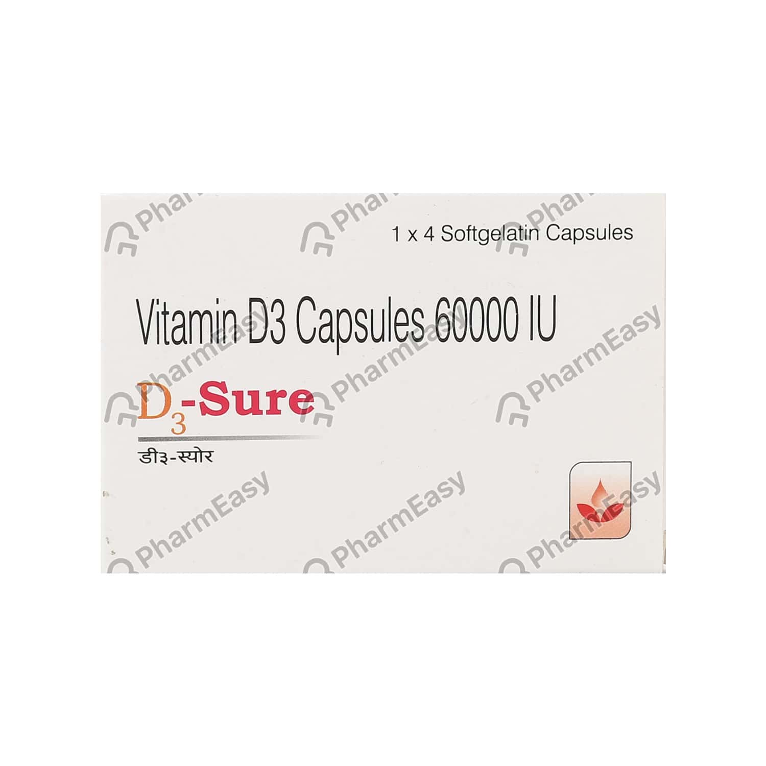 D3 Sure 60000 IU Capsule (4) - Uses, Side Effects, Dosage, Composition ...