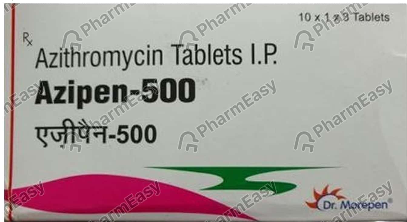 Azipen 500 MG Tablet (3): Uses, Side Effects, Price & Dosage | PharmEasy