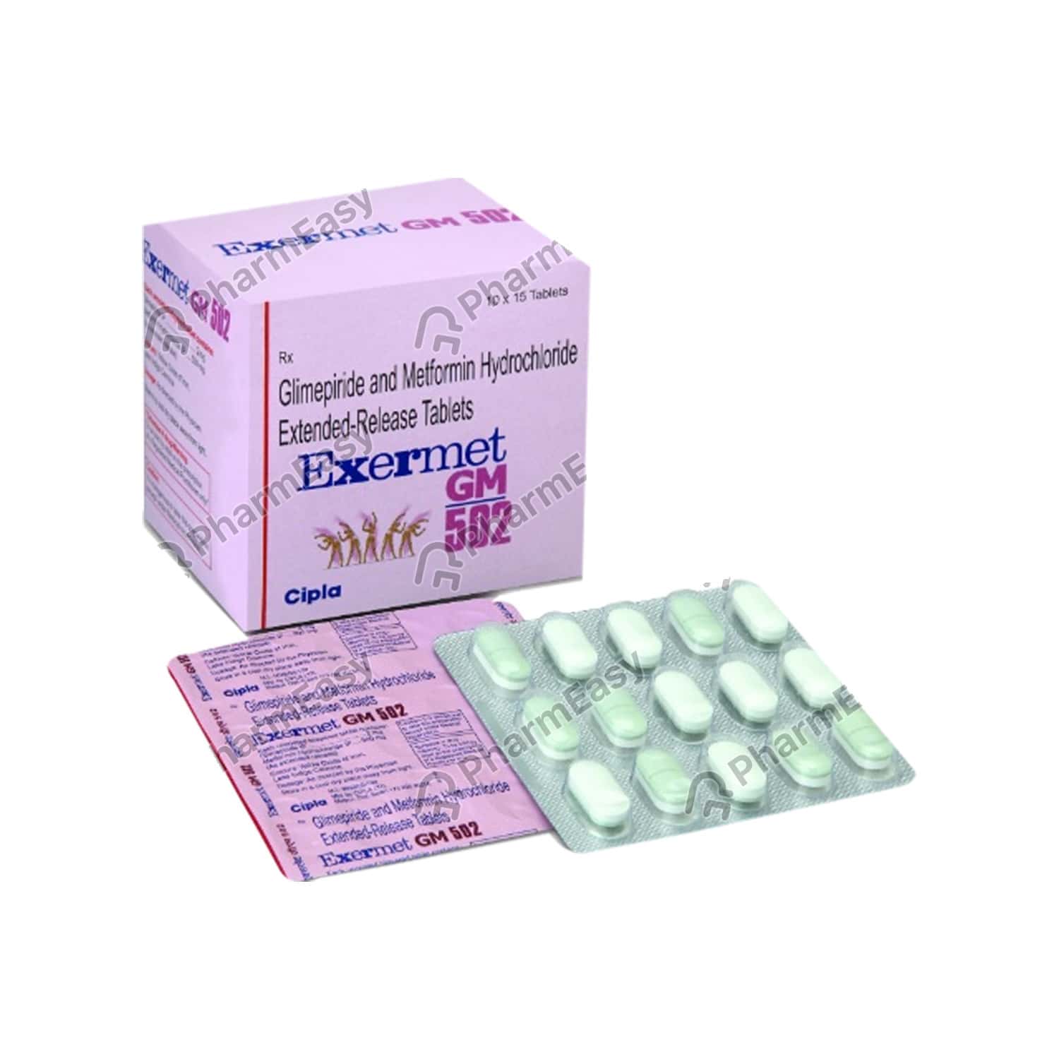 Exermet Gm 502mg Strip Of 15 Tablets - Uses, Side Effects, Dosage ...