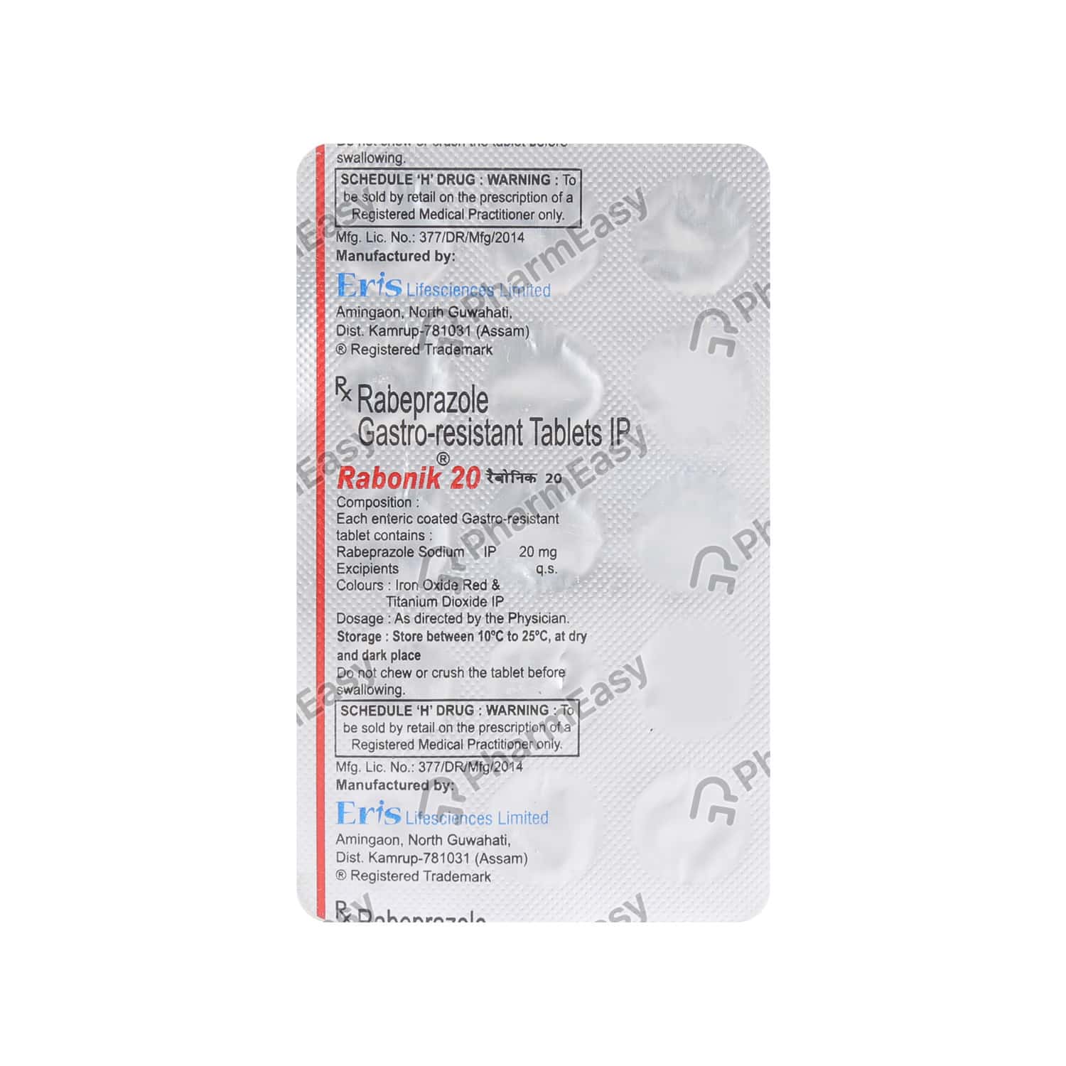 Rabonik 20 MG Tablet (15) - Uses, Side Effects, Dosage, Composition ...