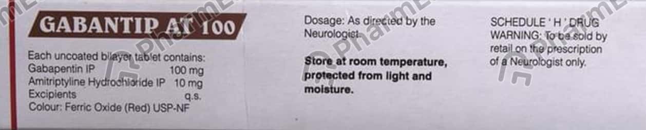 Gabantip At 100 Strip Of 10 Tablets: Uses, Side Effects, Price & Dosage ...