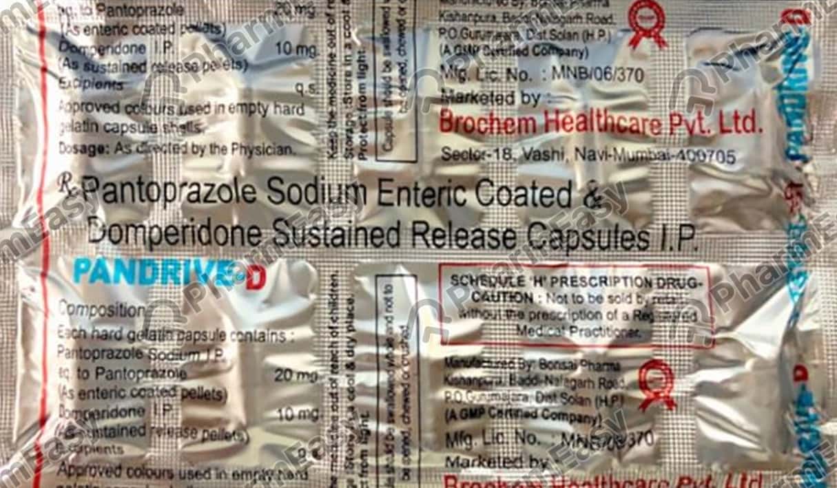 Pandrive D Strip Of 10 Capsules: Uses, Side Effects, Price & Dosage ...