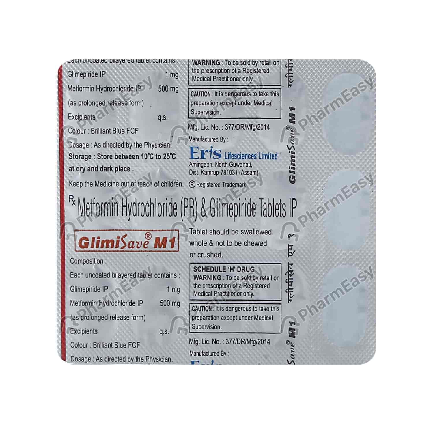 Glimisave M1 Tab 15'S - Uses, Side Effects, Dosage, Composition & Price ...