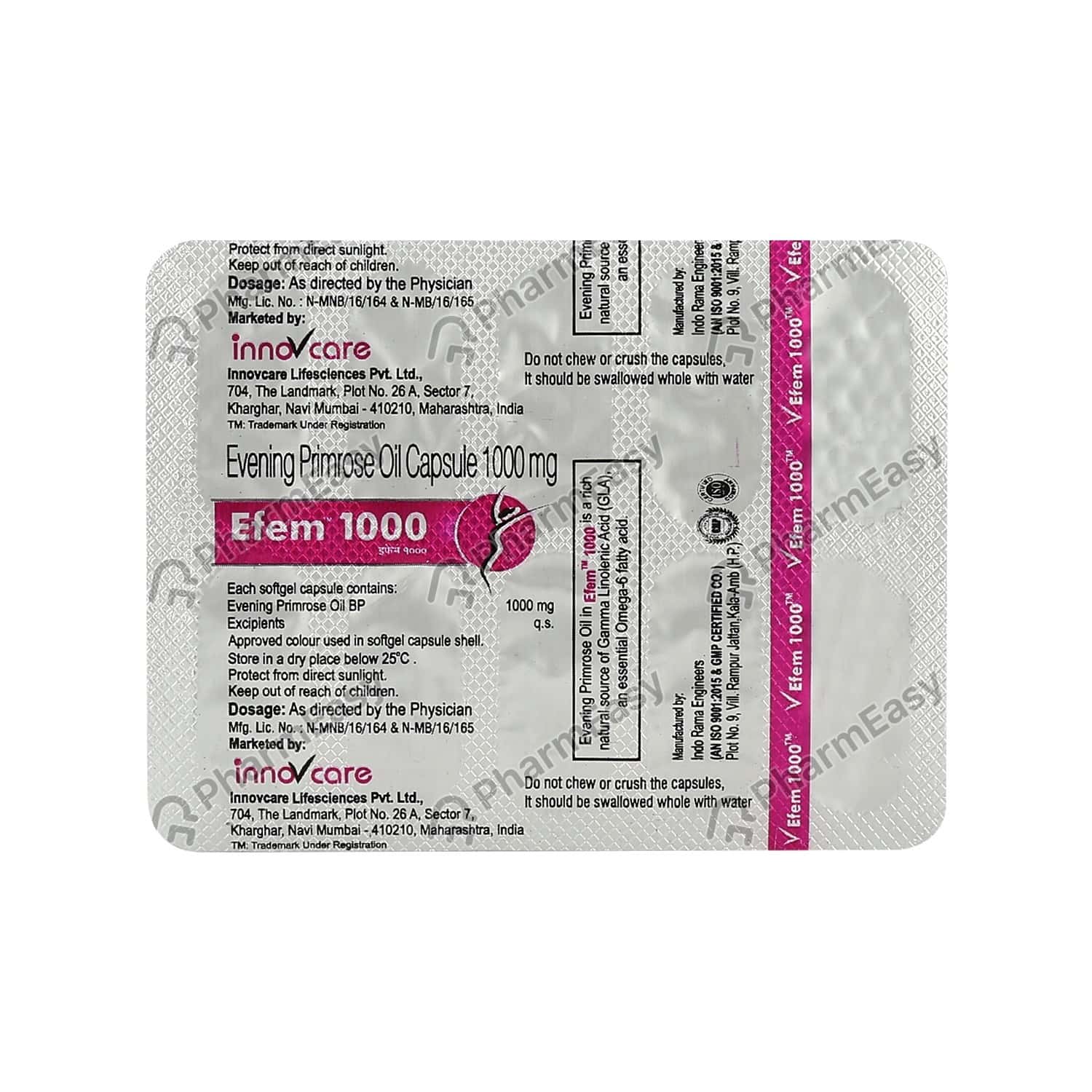 Buy Efem 1000 MG Capsule (10) Online at Flat 18% OFF* | PharmEasy