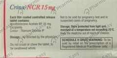 Crina-NCR 15mg Tablet: Uses, Side-effects, Price, Dosage & More Info ...