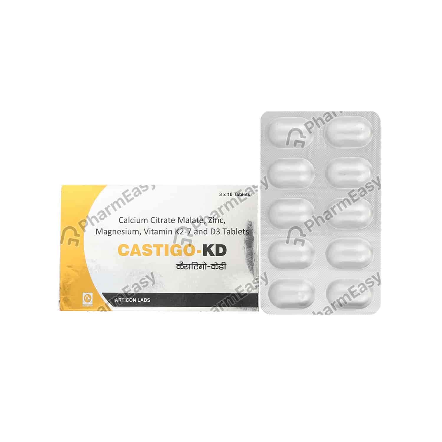 Castigo Kd Tab 10'S - Uses, Side Effects, Dosage, Composition & Price ...