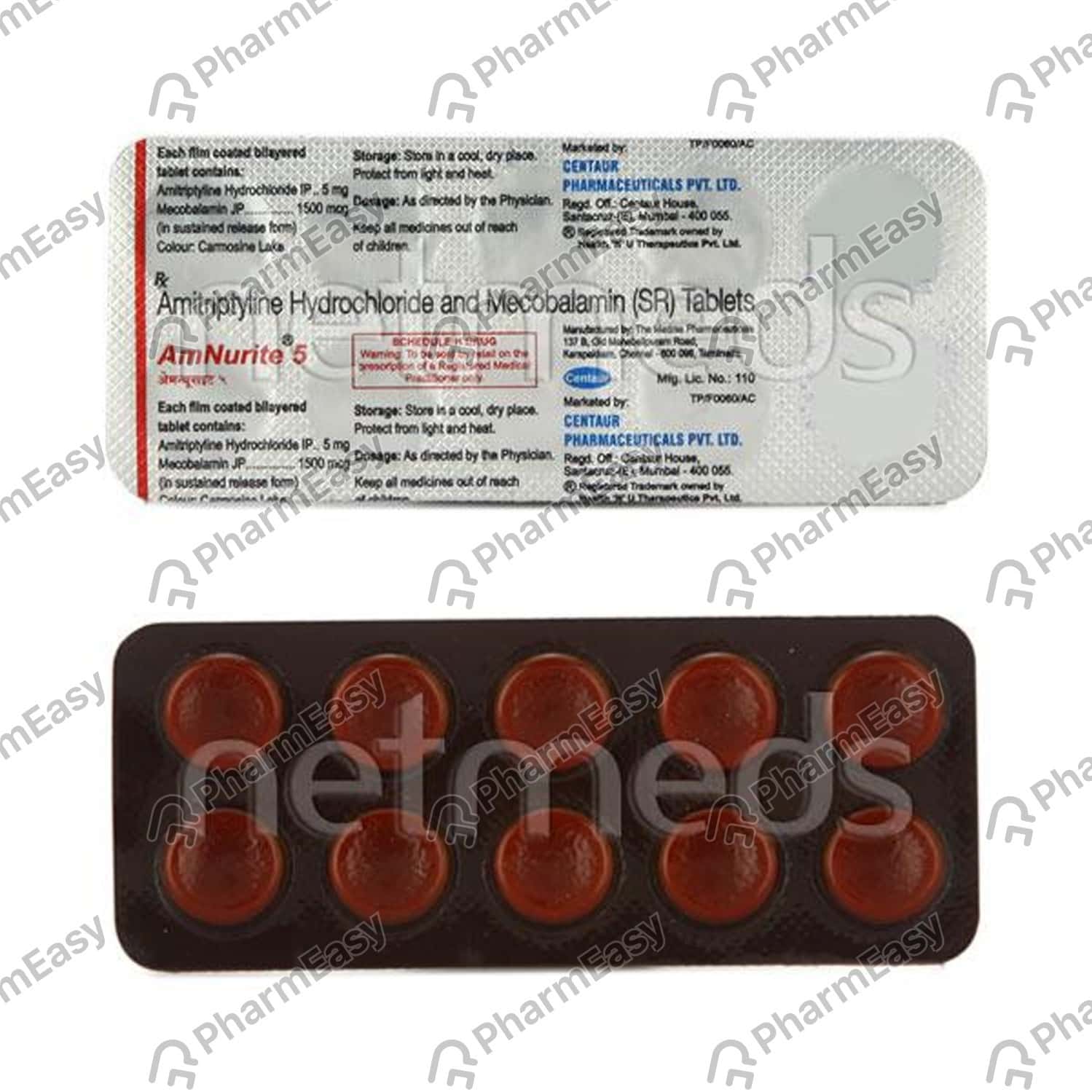 Buy Amnurite 5mg Strip Of 10 Tablets Online at Flat 15% OFF | PharmEasy