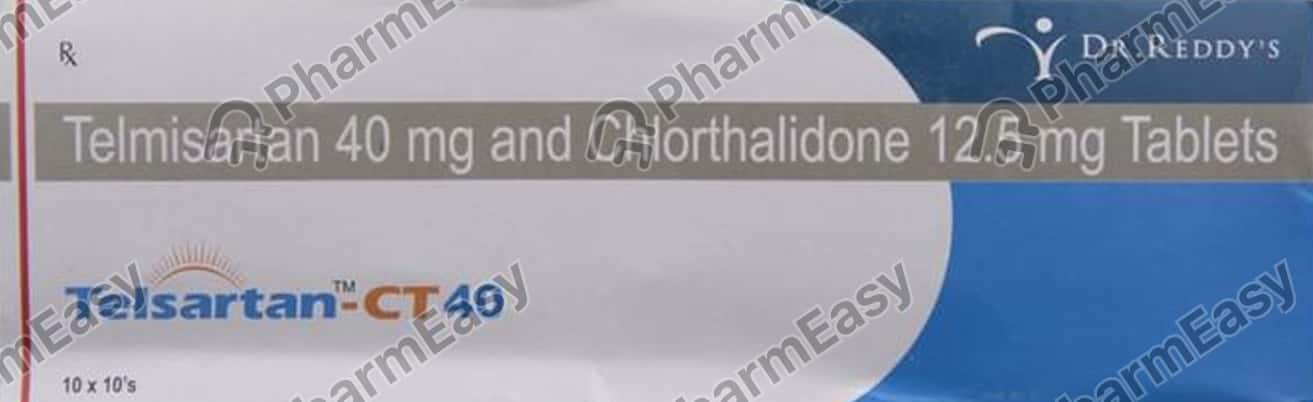 Telsartan Ct 40mg Strip Of 10 Tablets: Uses, Side Effects, Price ...