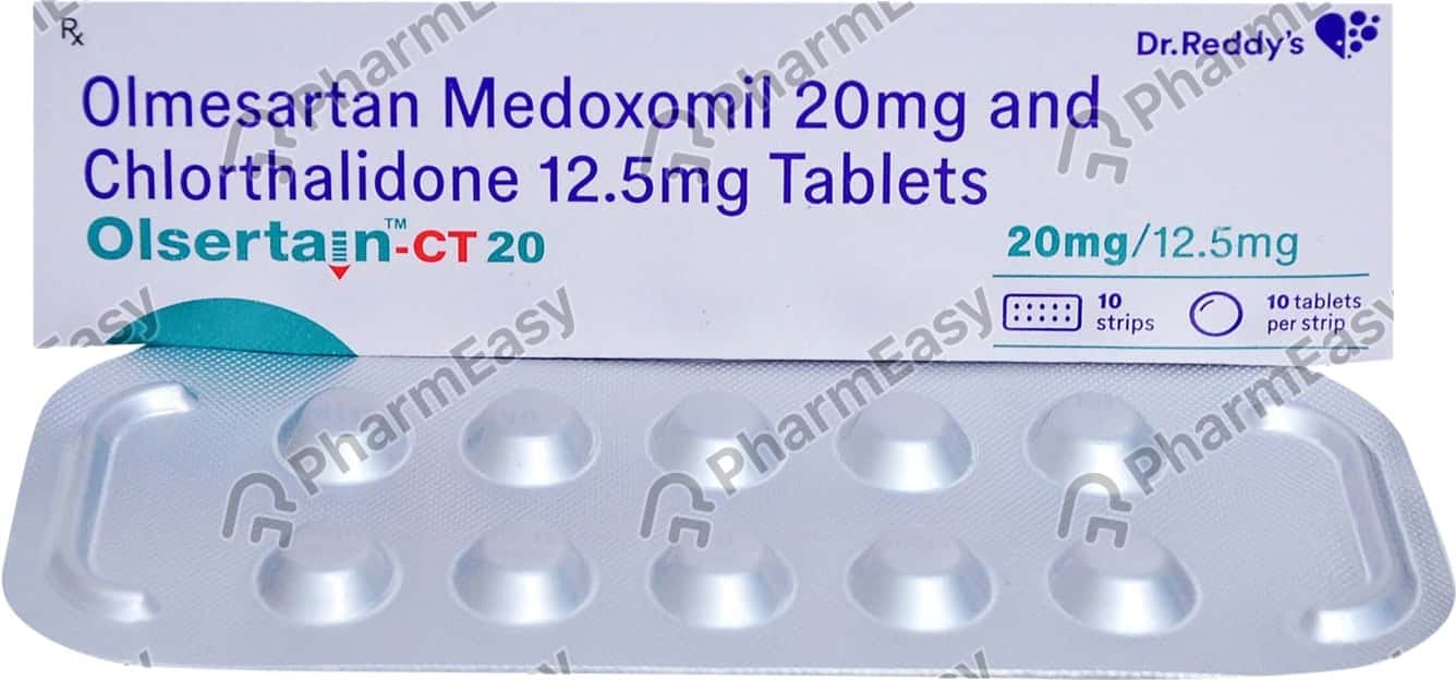 Olsertain Ct 20mg Strip Of 10 Tablets: Uses, Side Effects, Price ...