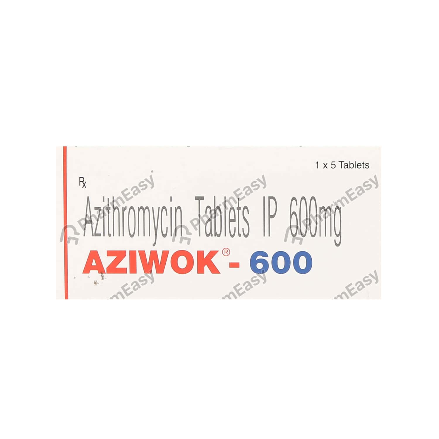 Aziwok 600 MG Tablet (5) - Uses, Side Effects, Dosage, Composition ...