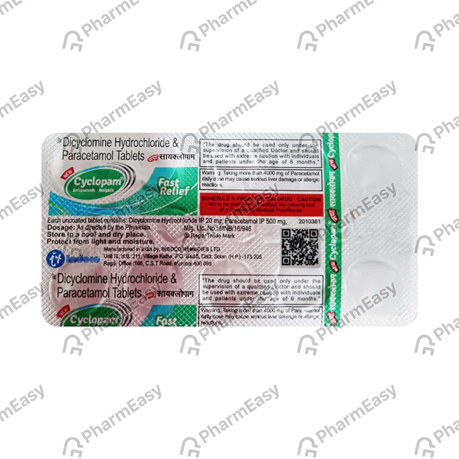 Cyclopam Strip Of 20 Tablets: Uses, Side Effects, Price & Dosage ...