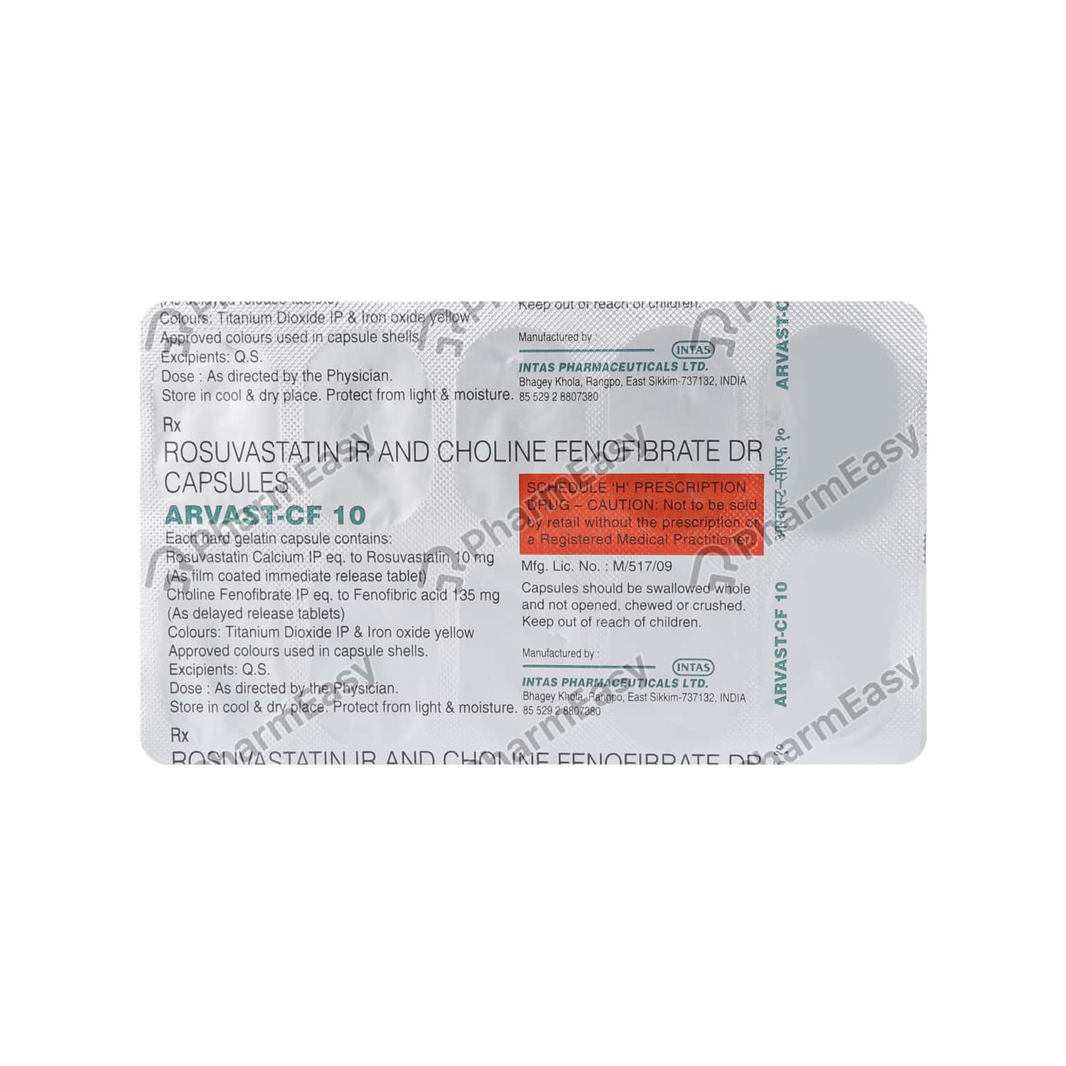 Buy Arvast Cf 10mg Strip Of 10 Capsules Online at Flat 18% OFF* | PharmEasy