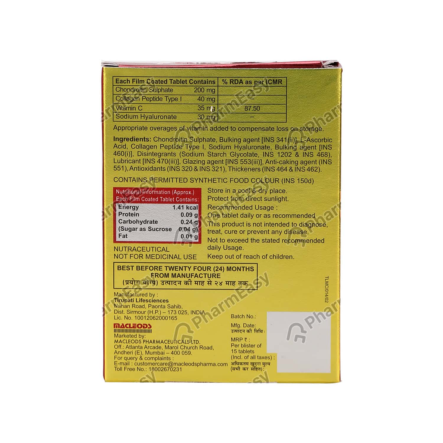 Buy Tendomac Tablet Online at Flat 18% OFF* | PharmEasy