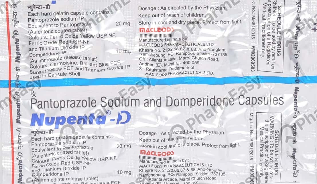 Nupenta D Strip Of 10 Capsules: Uses, Side Effects, Price & Dosage ...