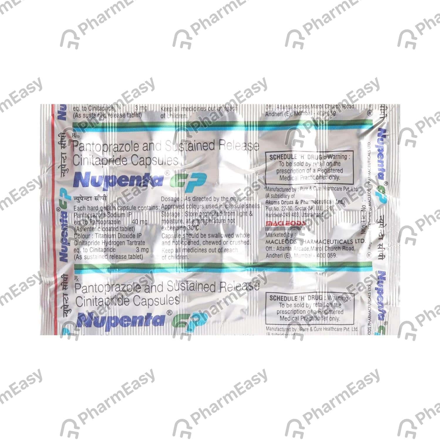 Buy Nupenta Cp Strip Of 10 Capsules Online at Flat 15% OFF | PharmEasy