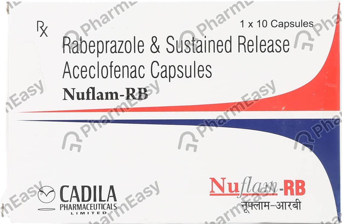 Nuflam Rb Strip Of 10 Capsules: Uses, Side Effects, Price & Dosage ...