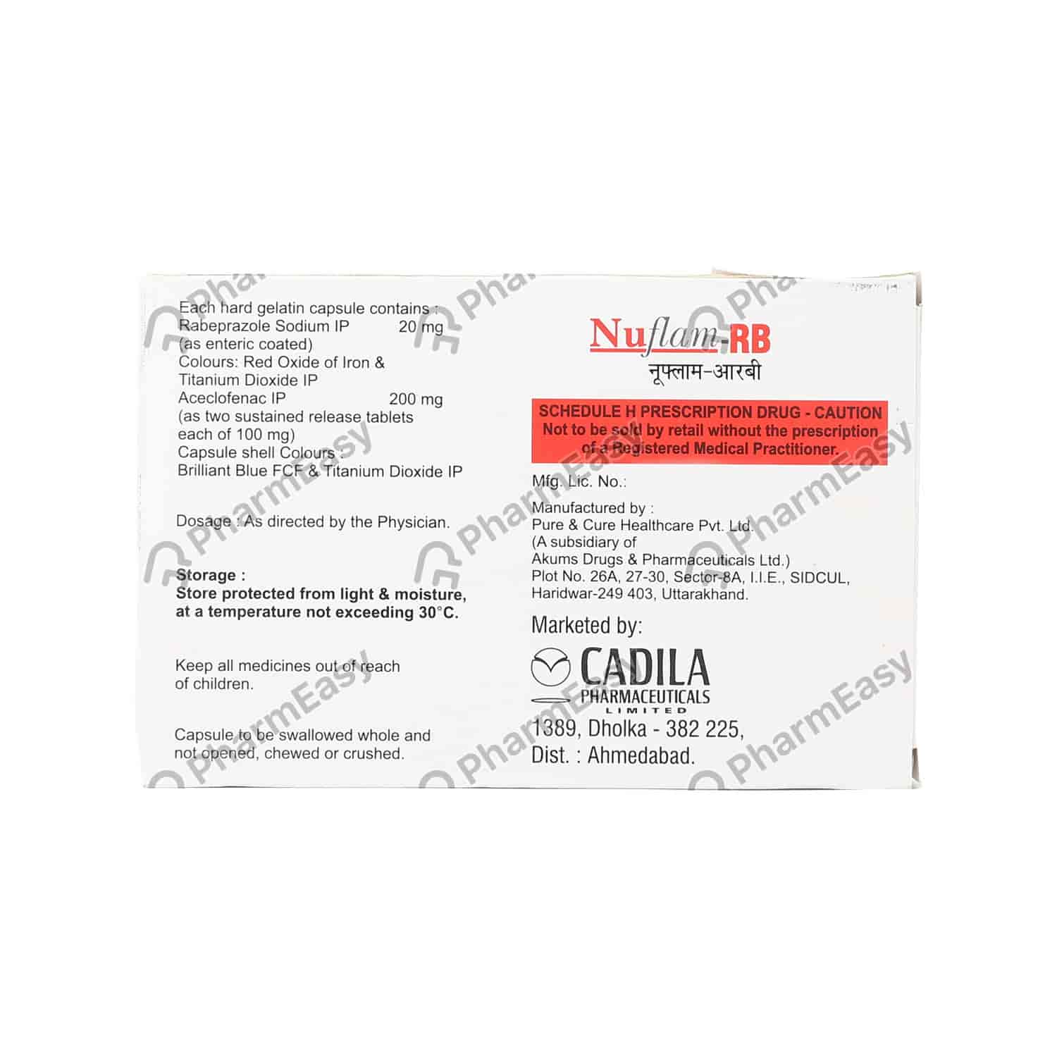 Buy Nuflam Rb Capsule Online at Flat 18% OFF* | PharmEasy