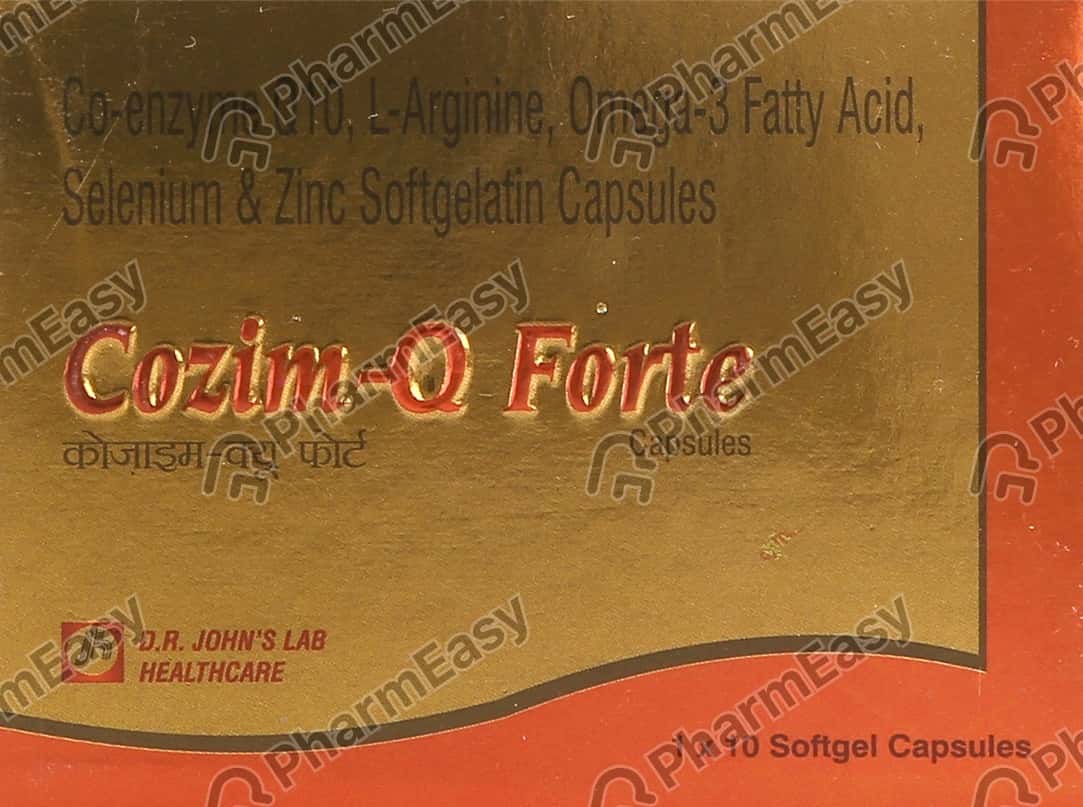 Buy Cozim Q Forte Strip Of 10 Softgel Capsules Online at Flat 15% OFF ...