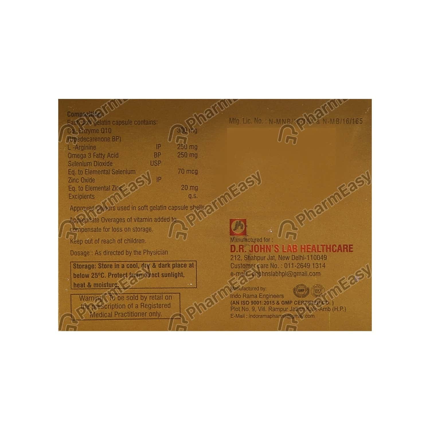 Buy Cozim Q Forte Strip Of 10 Capsules Online at Flat 18% OFF* | PharmEasy