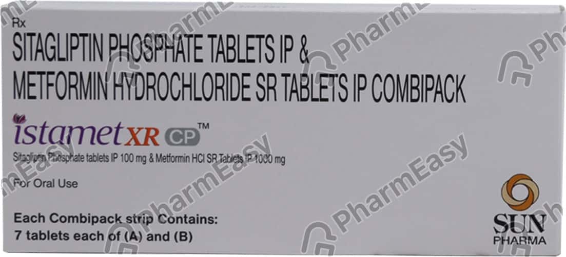 Istamet Xr Cp Strip Of 7 Tablets: Uses, Side Effects, Price & Dosage ...