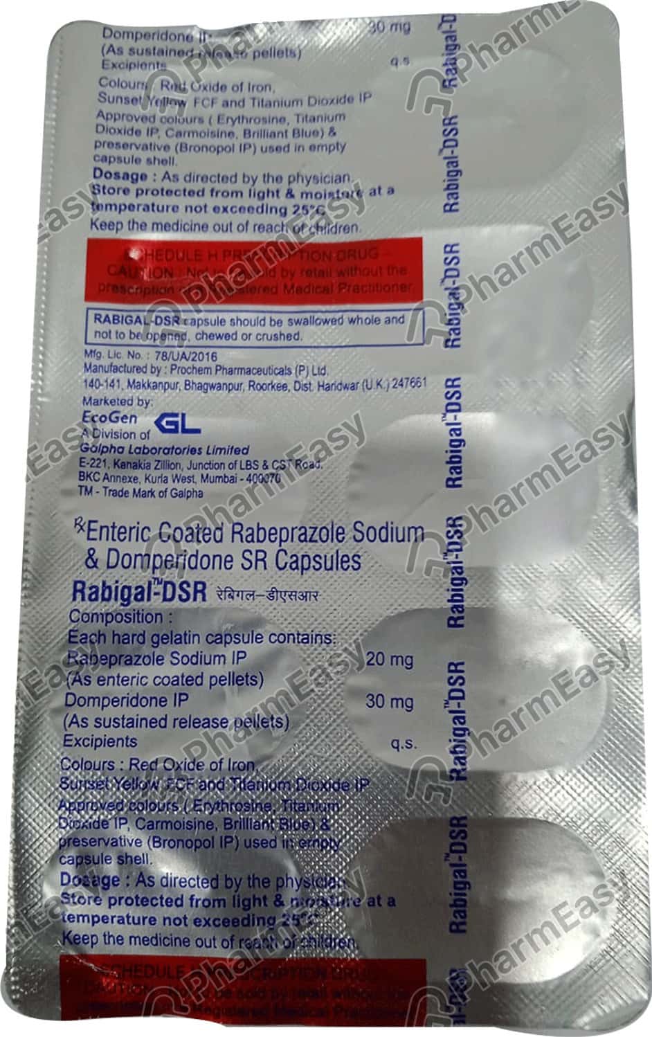 Rabigal Dsr Capsules: Uses, Side Effects, Price & Dosage | PharmEasy