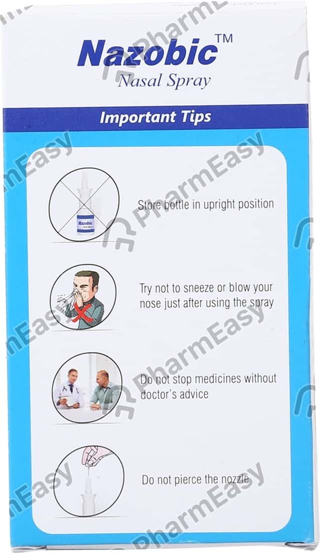 Nazobic 27.5 MCG Nasal Spray (6): Uses, Side Effects, Price & Dosage ...