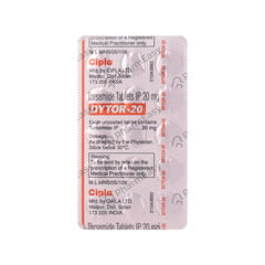 Dytor 20 MG Tablet (15) - Uses, Side Effects, Dosage, Composition ...