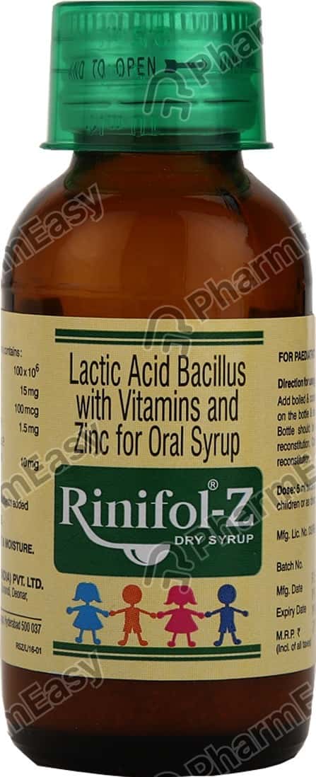 Rinifol Z Dry Syrup: Uses, Side-effects, Price, Dosage & More Info ...