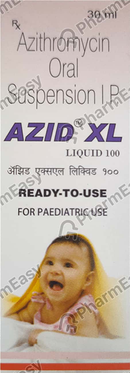 Azid Xl 100 MG/5ML Syrup (30): Uses, Side Effects, Price & Dosage ...