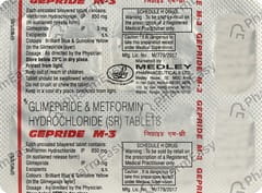Gepride M 3mg Strip Of 10 Tablets: Uses, Side Effects, Price & Dosage ...