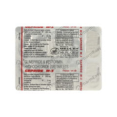 Gepride M3 Tab - Uses, Side Effects, Dosage, Composition & Price ...