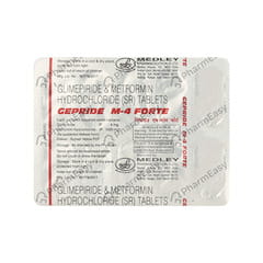 Gepride M4 Forte Tab - Uses, Side Effects, Dosage, Composition & Price ...