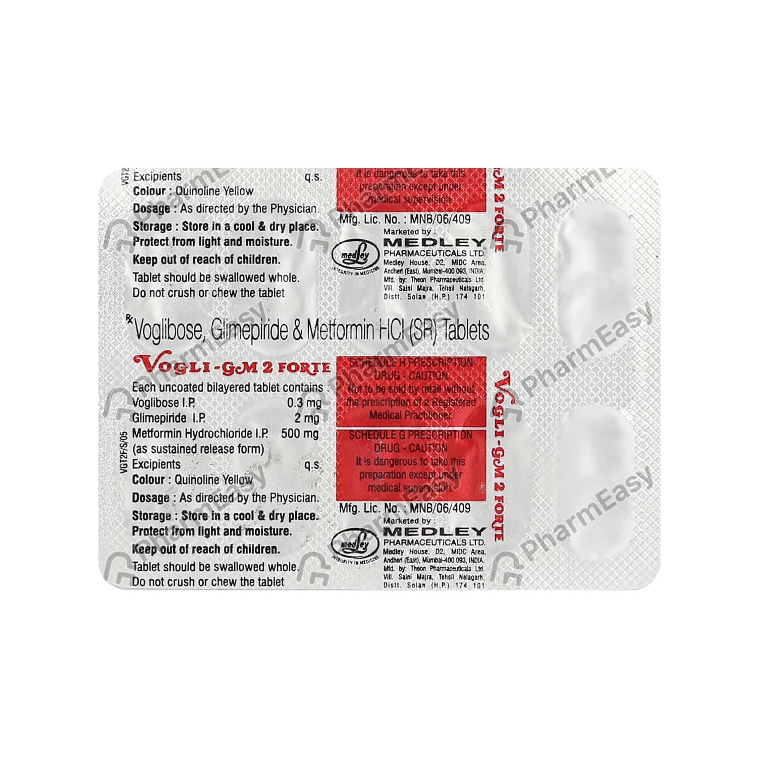 Vogli Gm 2mg Forte Tablet 10'S - Uses, Side Effects, Dosage ...