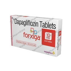 Forxiga 10 MG Tablet (14) - Uses, Side Effects, Dosage, Composition ...