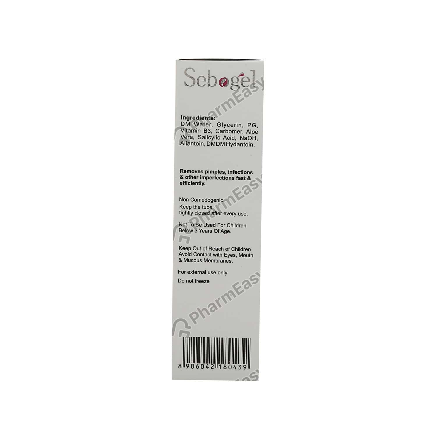 Buy Sebogel Gel 30gm Online at Flat 18% OFF* | PharmEasy