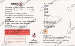 Actame 10 MG Capsule (10): Uses, Side Effects, Price & Dosage | PharmEasy
