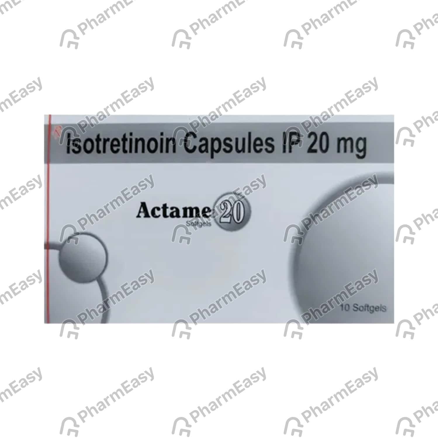 Actame 20 MG Capsule (10): Uses, Side Effects, Price & Dosage | PharmEasy