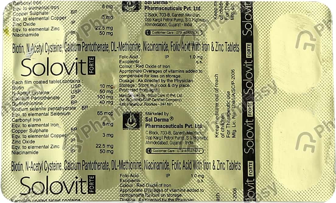 Buy Solovit Forte Strip Of 10 Tablets Online at Flat 15% OFF | PharmEasy