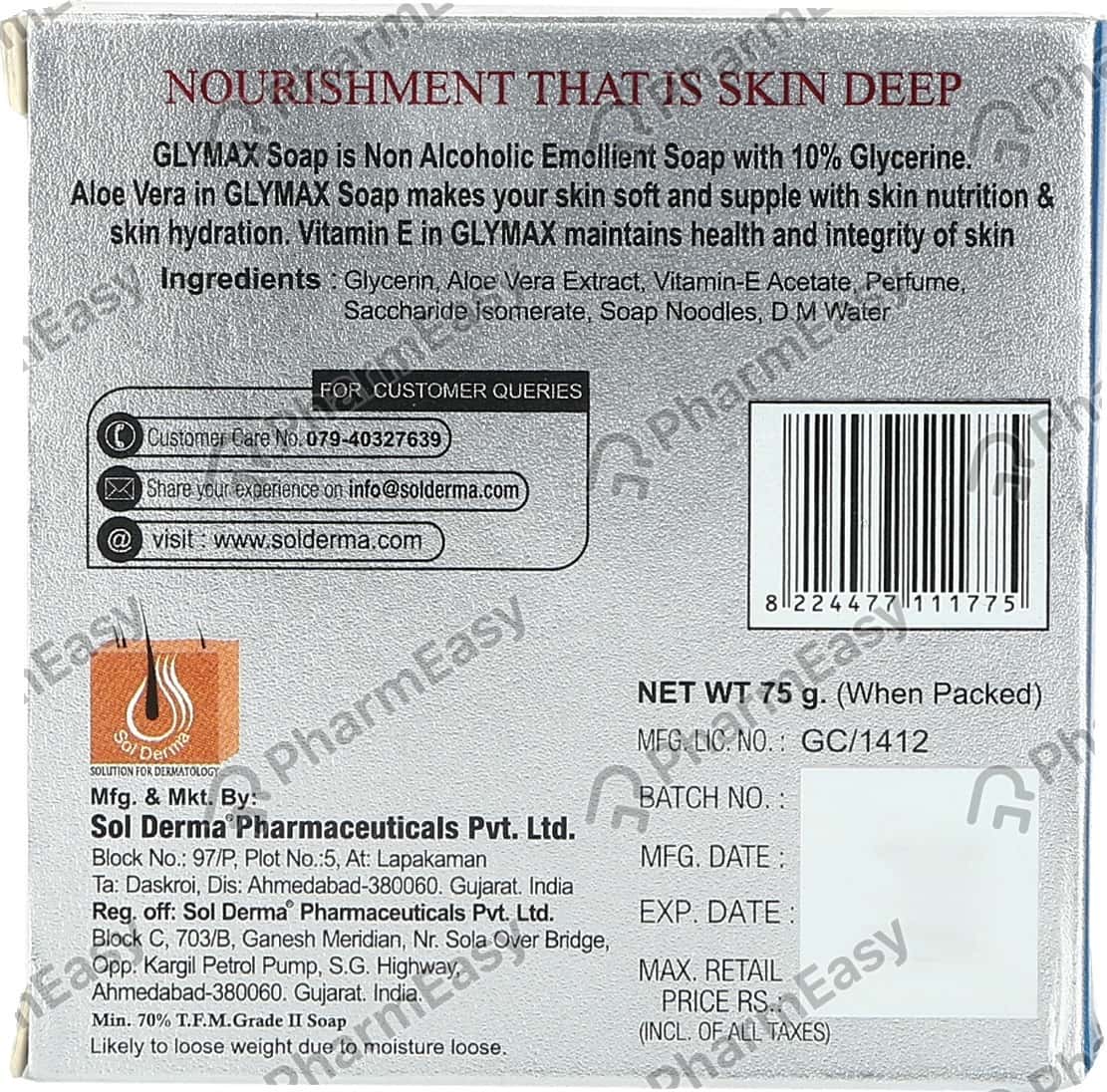 Buy GLYMAX SOAP 75GM Online & Get Upto 60% OFF at PharmEasy