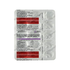 Gluformin G1 Strip Of 15 Tablets: Uses, Side Effects, Price & Dosage ...