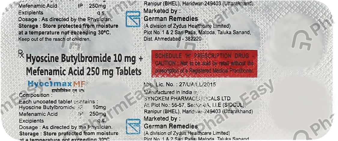 Buy Hyocimax Mf Strip Of 10 Tablets Online at Flat 15% OFF | PharmEasy