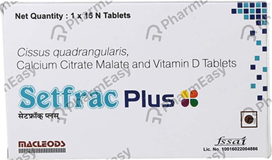 Buy Setfrac Plus Strip Of 15 Tablets Online & Save Up to 24% at PharmEasy