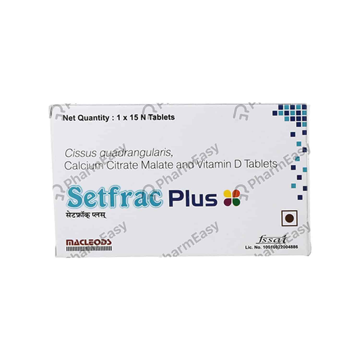 Buy Setfrac Plus Strip Of 15 Tablets Online at Flat 18% OFF* | PharmEasy
