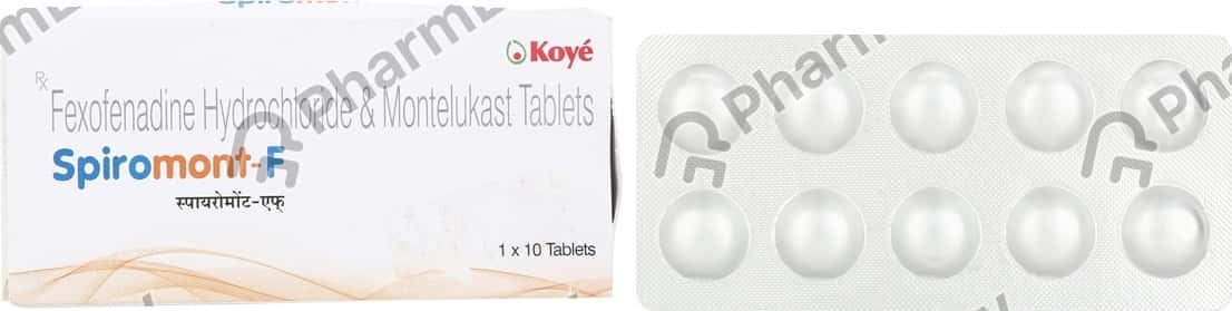 Spiromont F Strip Of 10 Tablets: Uses, Side Effects, Price & Dosage ...