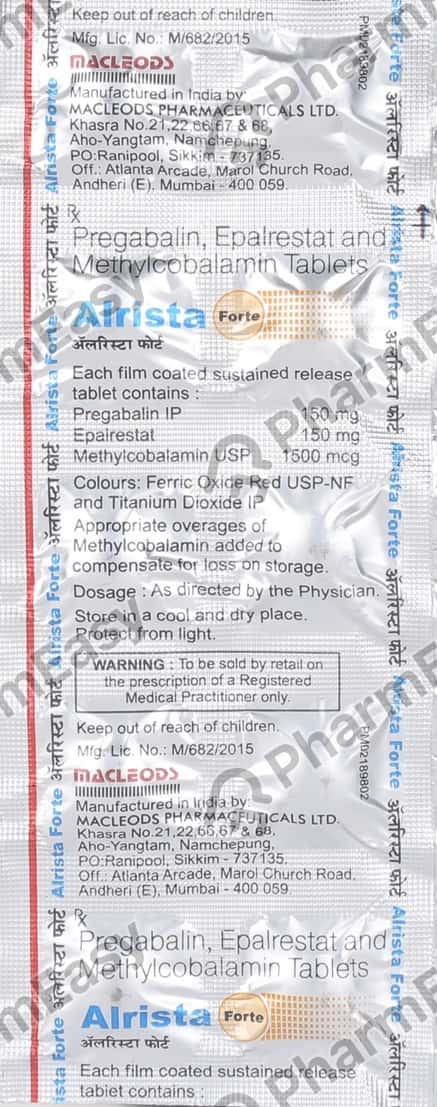 Buy Alrista Forte Strip Of 10 Tablets Online at Flat 15% OFF | PharmEasy