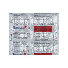 Rosuvas F 10mg Strip Of 15 Tablets - Uses, Side Effects, Dosage ...